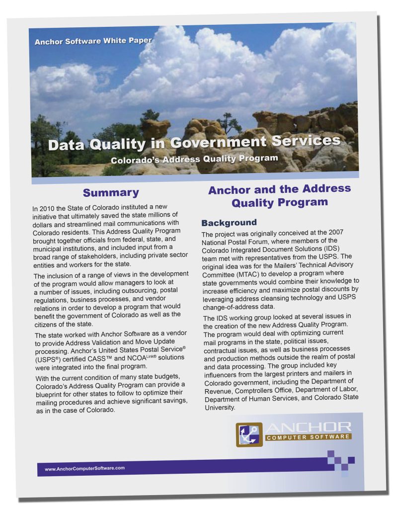 Data Quality in Government Services | Anchor Software